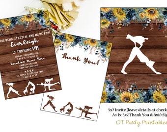 Yoga Invitation - Etsy