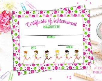 Cross Country Award Certificate - Etsy