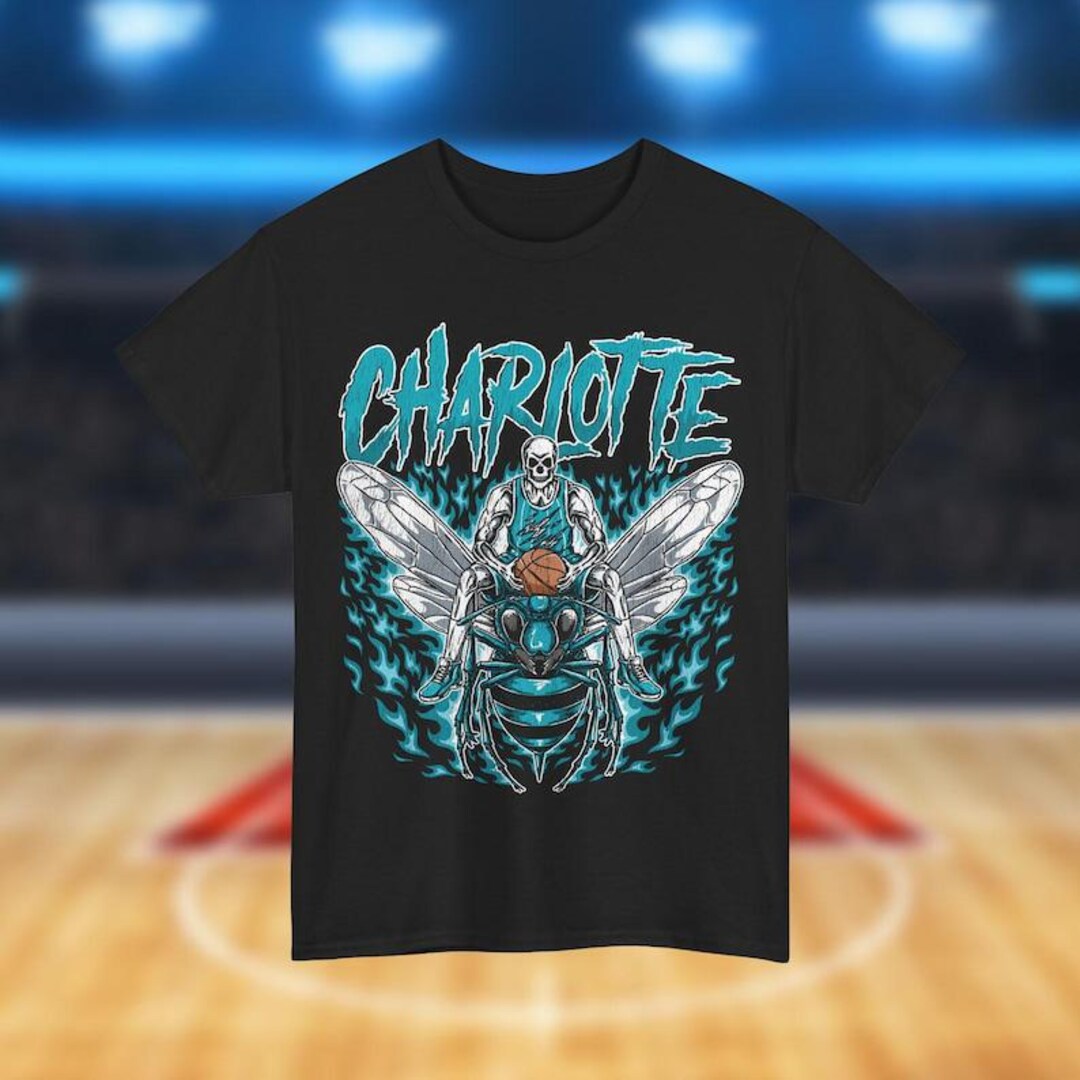 Charlotte Basketball, Hornets, Graphic Tees, Skeleton Shirt, Merch Tee ...