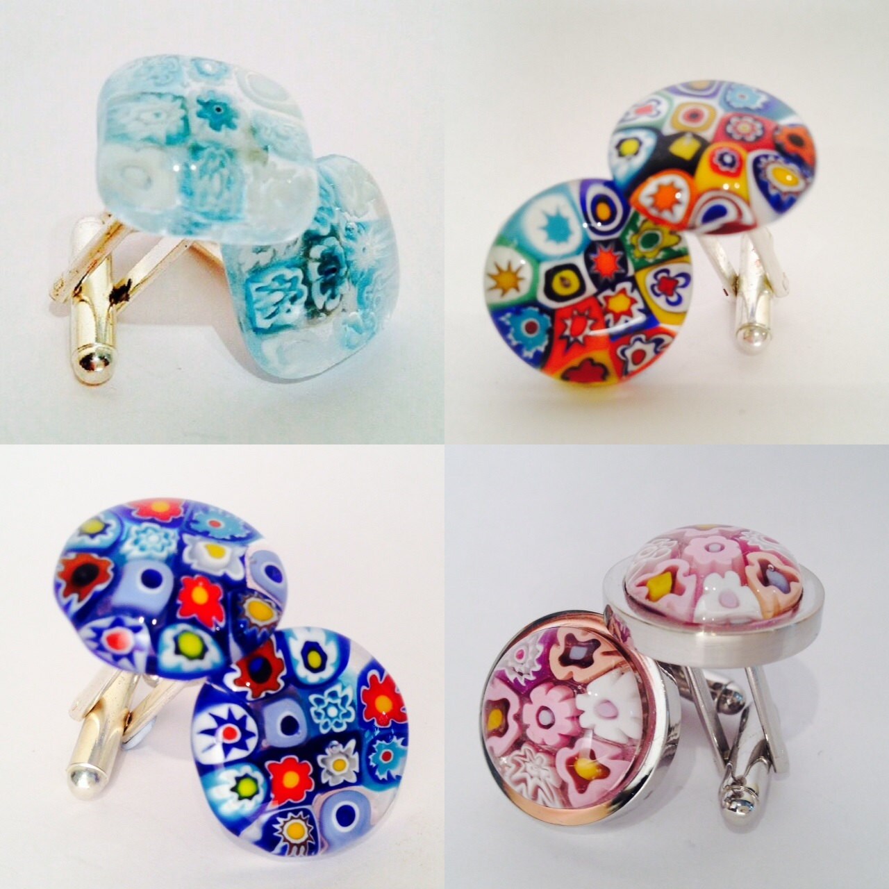 10/20 Pairs Assorted Murano Glass Cufflinks Wholesale | Etsy