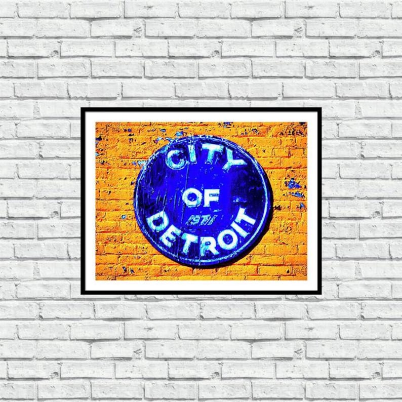 City of Detroit Mural - Iconic Detroit Photo Print - Etsy