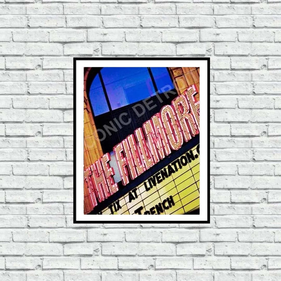 The Fillmore Theatre Sign - Iconic Detroit Photography - Wall Art - Etsy