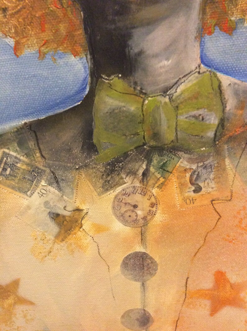 Clown Original Oil Painting , Signed, Bright and Quirky Artwork ...