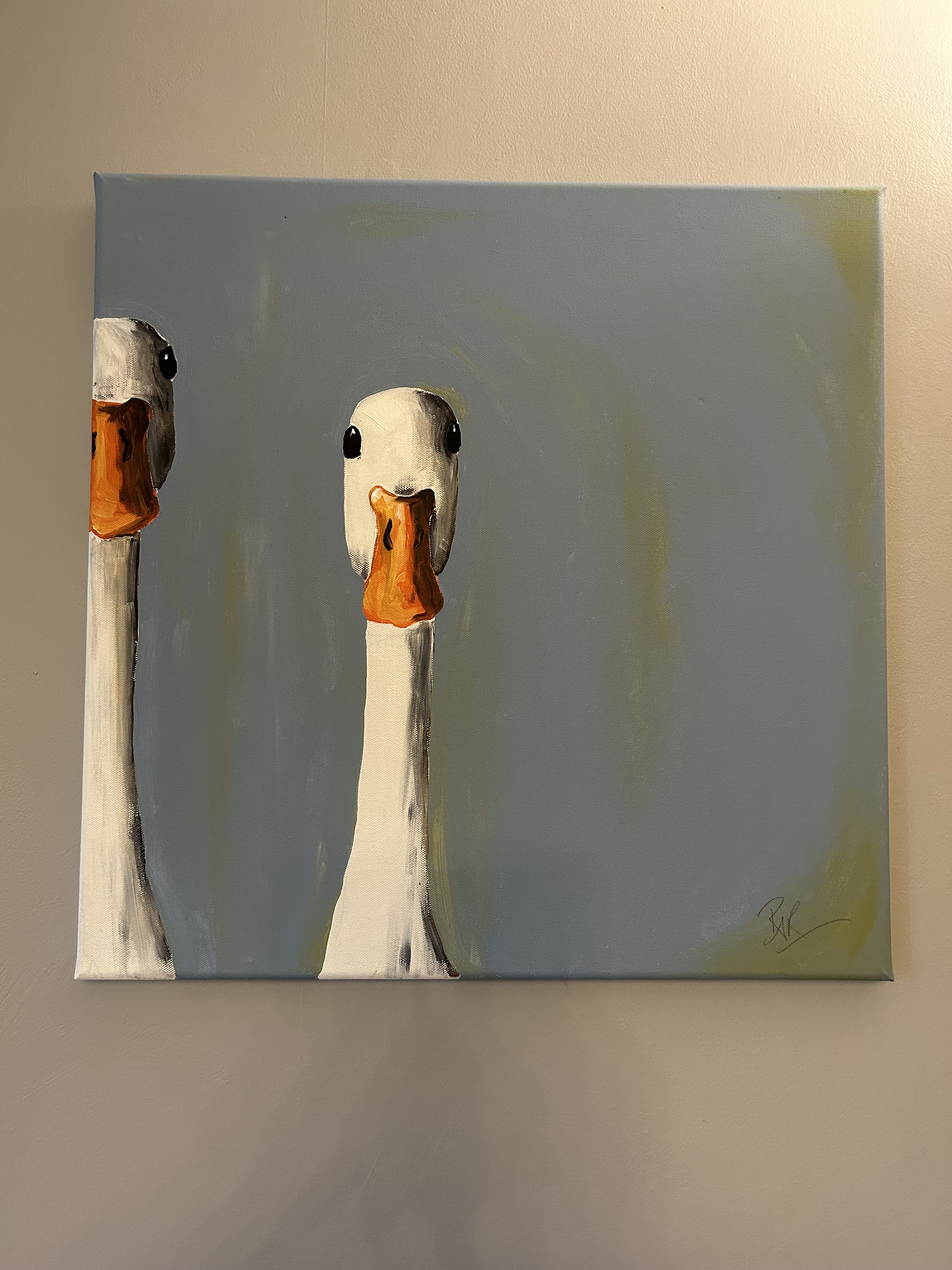 Original Goose Painting on Canvas - Etsy