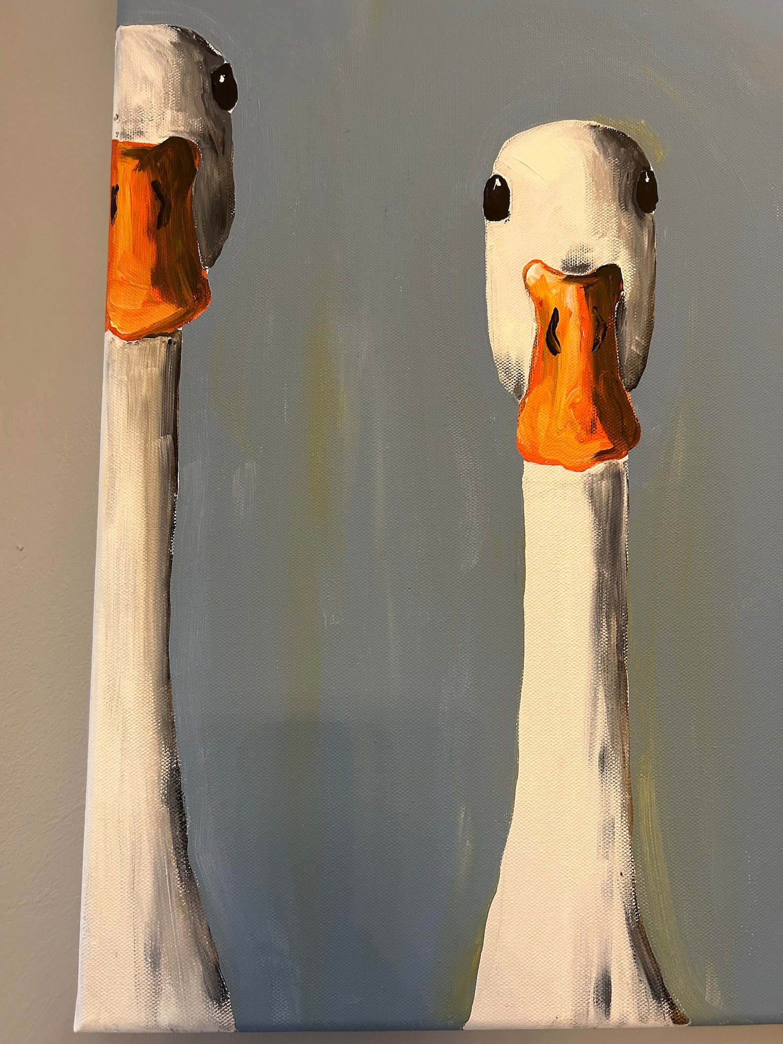 Original Goose Painting on Canvas - Etsy