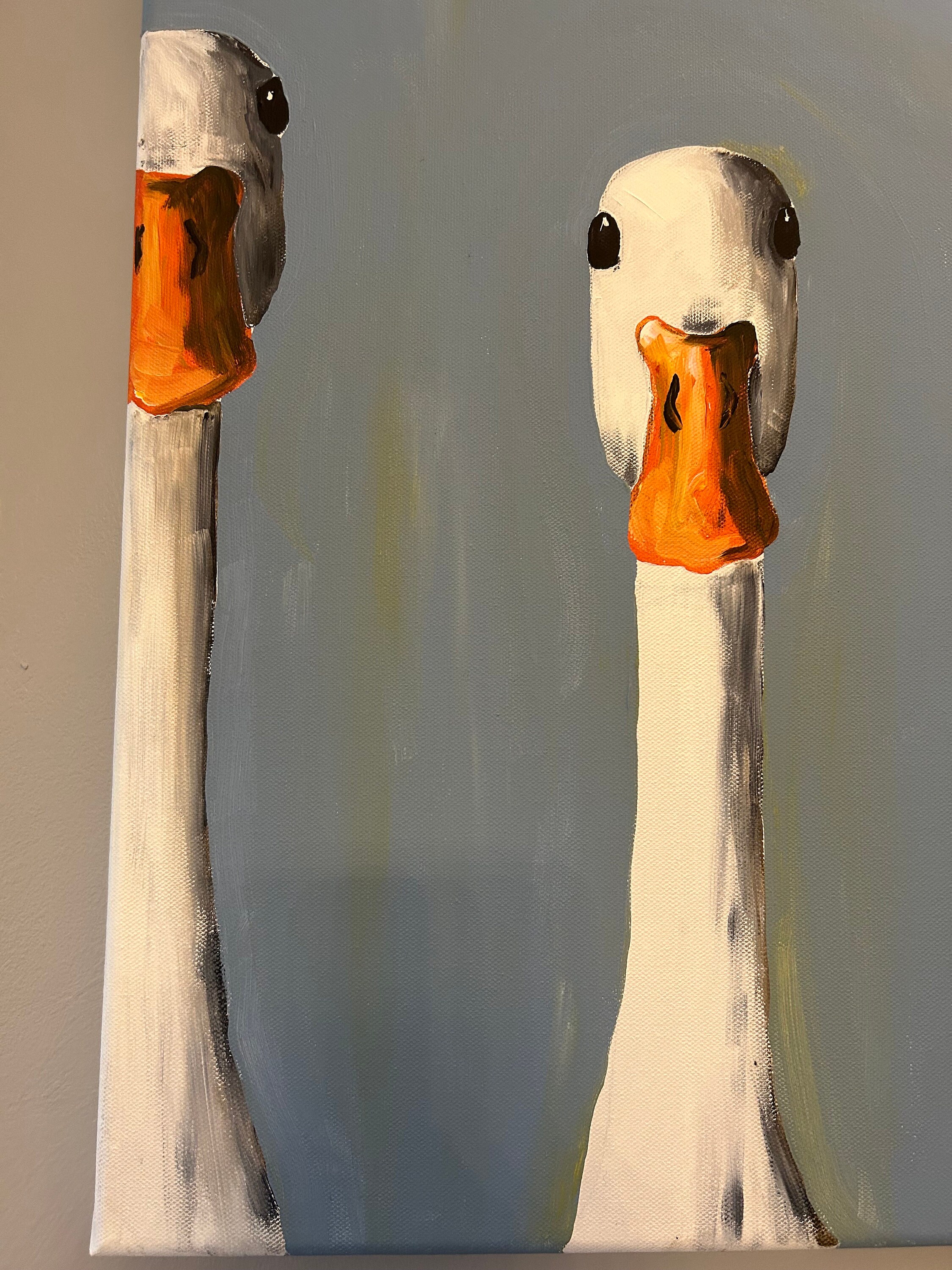 Original Goose Painting on Canvas - Etsy