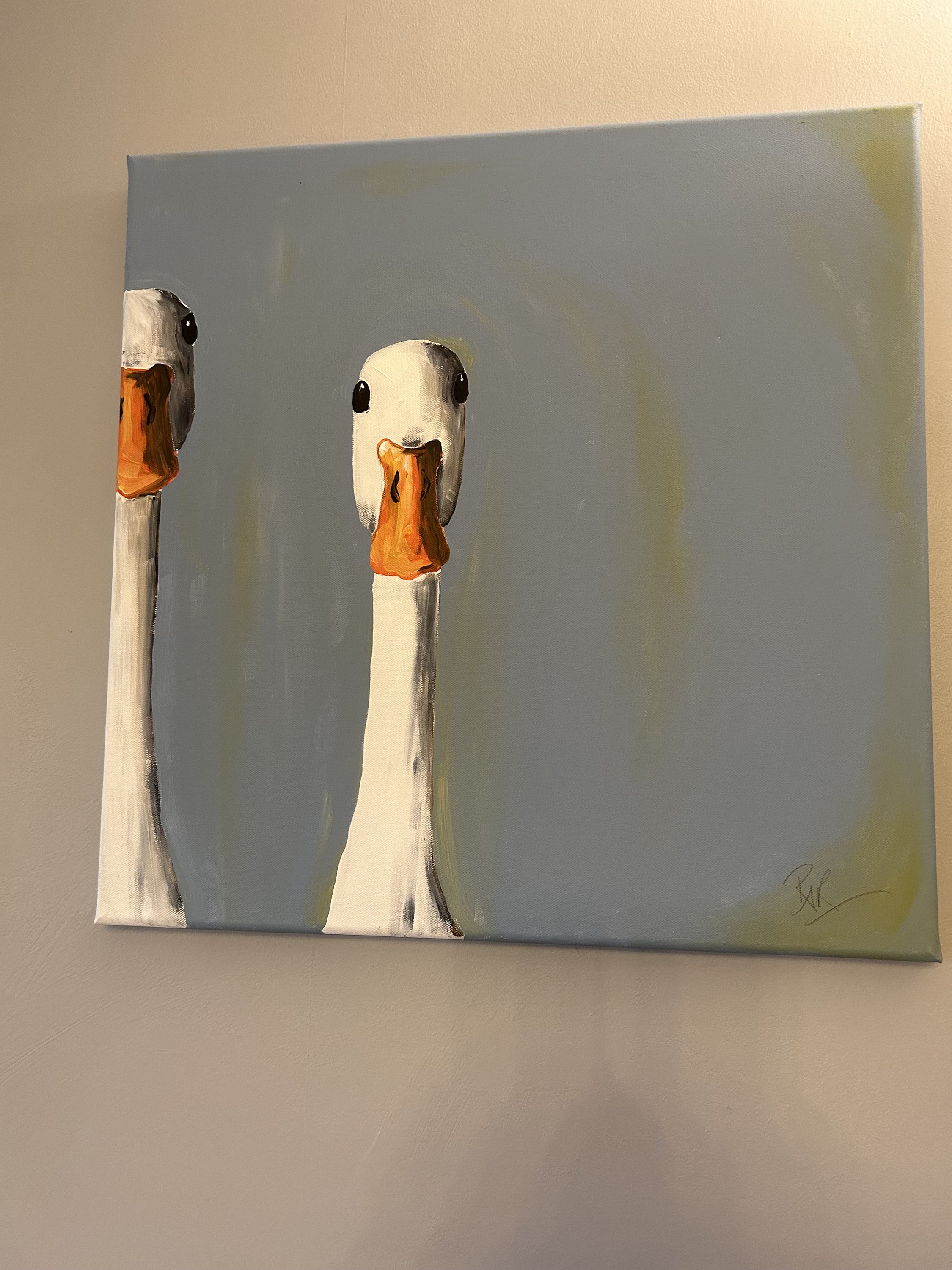 Original Goose Painting on Canvas - Etsy