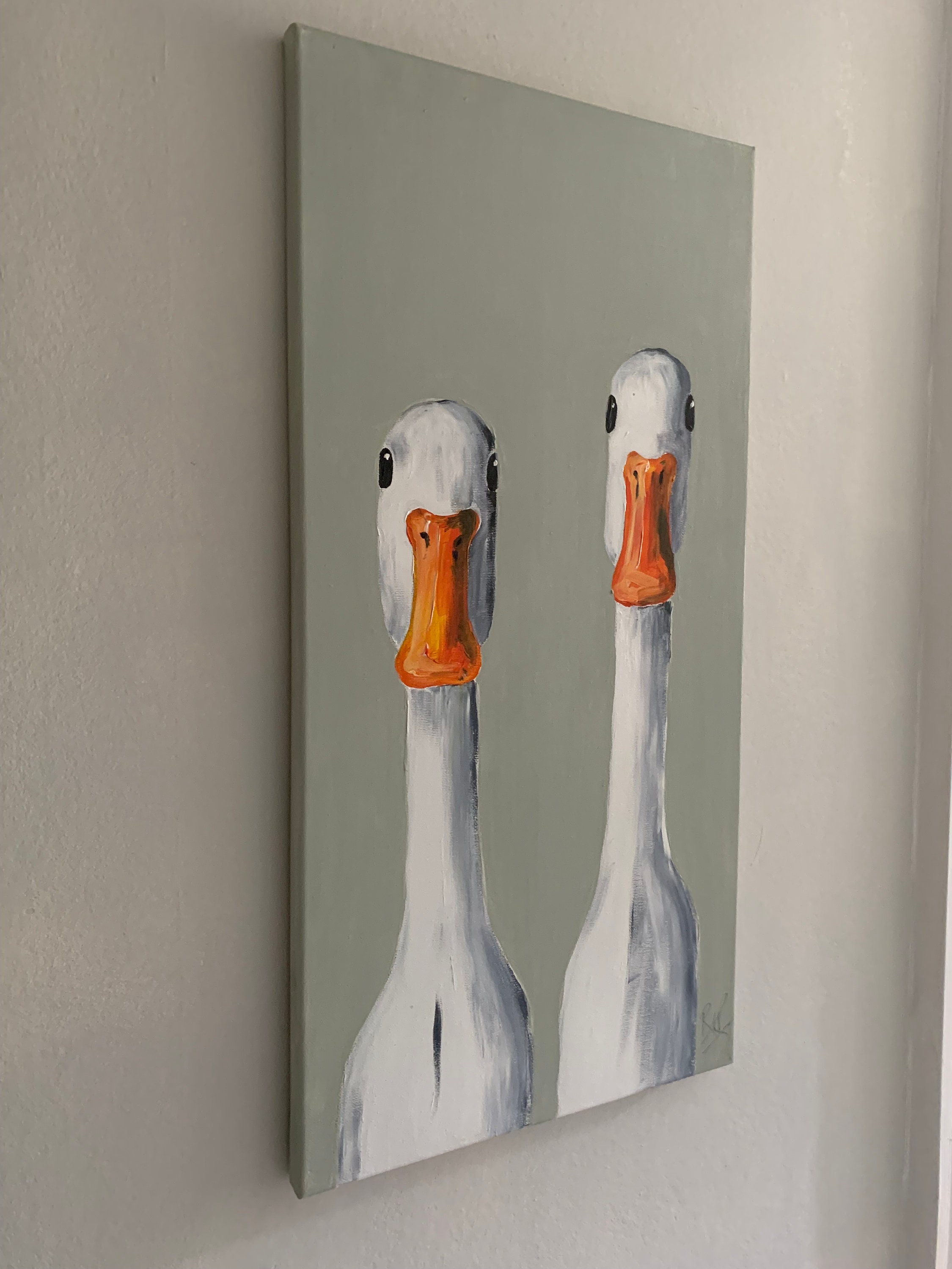 Original Goose Painting on Canvas - Etsy