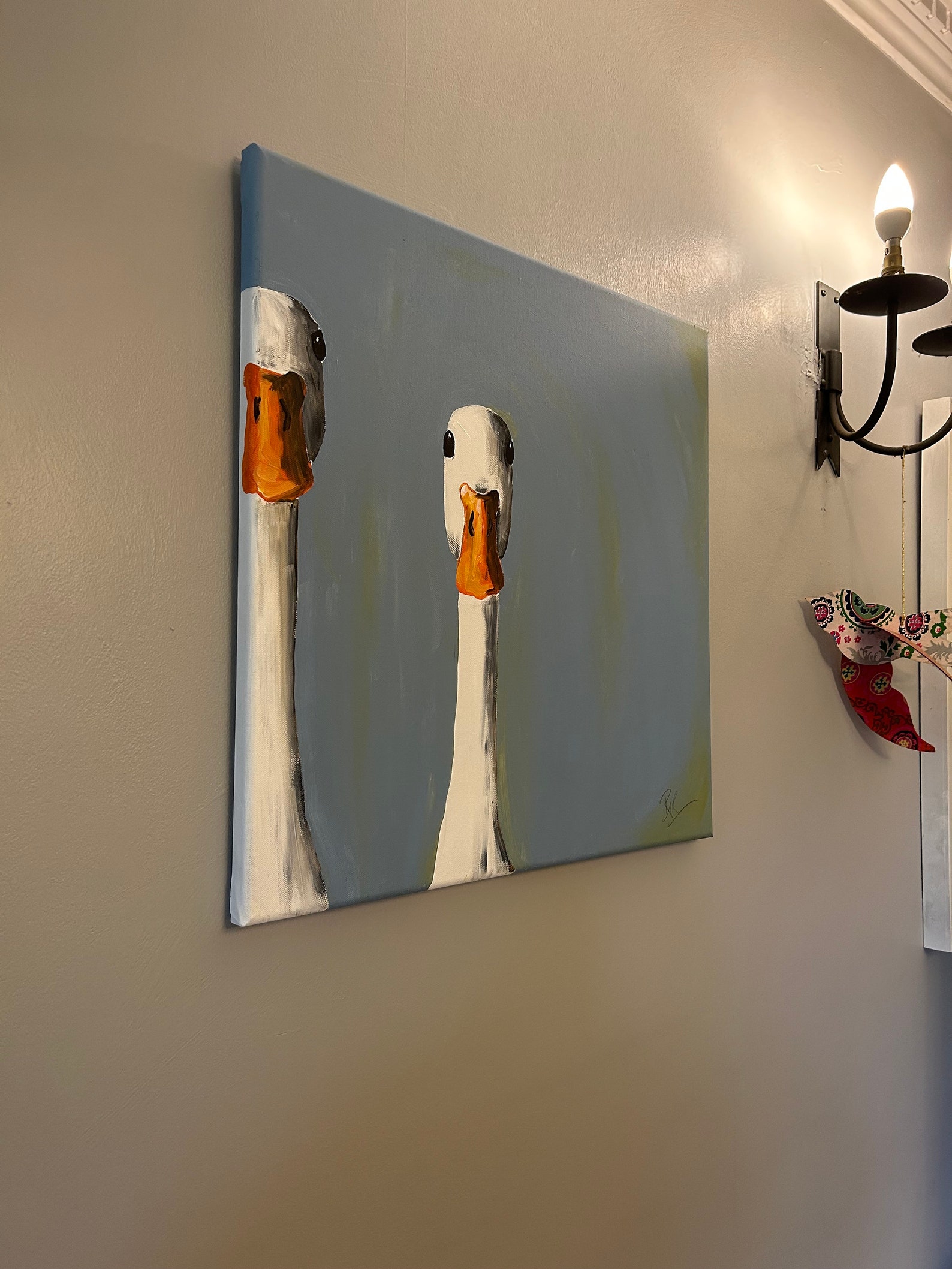 Original Goose Painting on Canvas - Etsy
