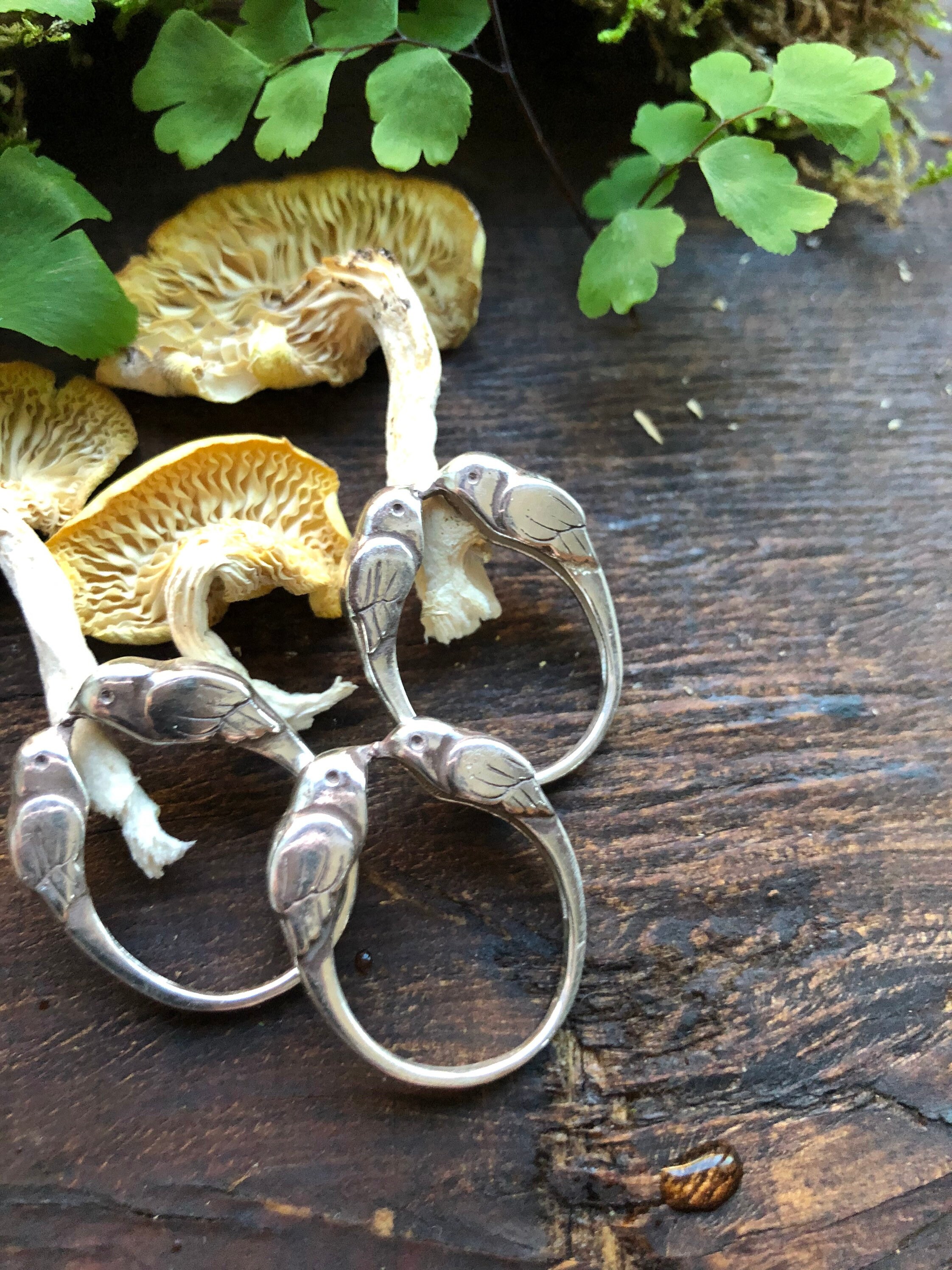 Birds ring two in love birds romantic birds ring bird | Etsy