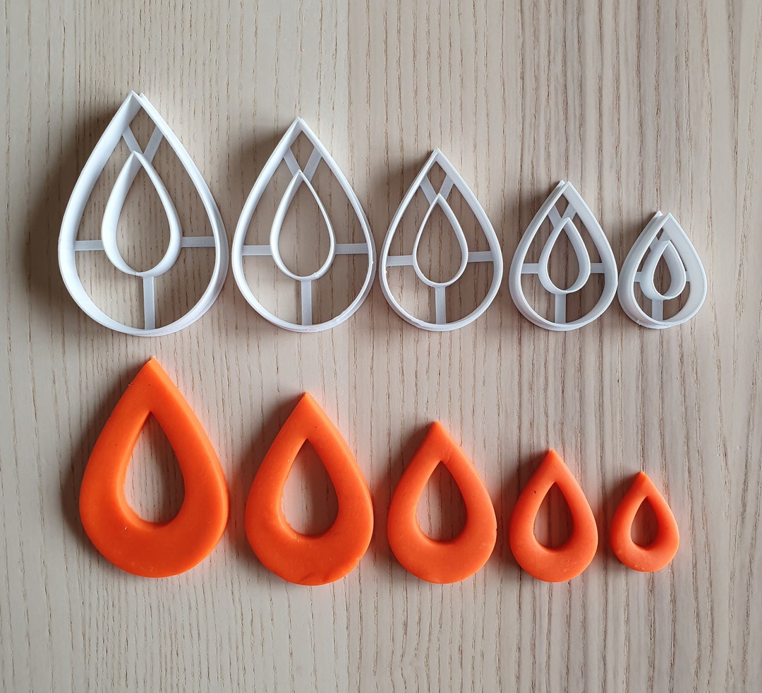 Tear Drop Donut Offset Cookie Cutter Set - Suitable for Fondant ...