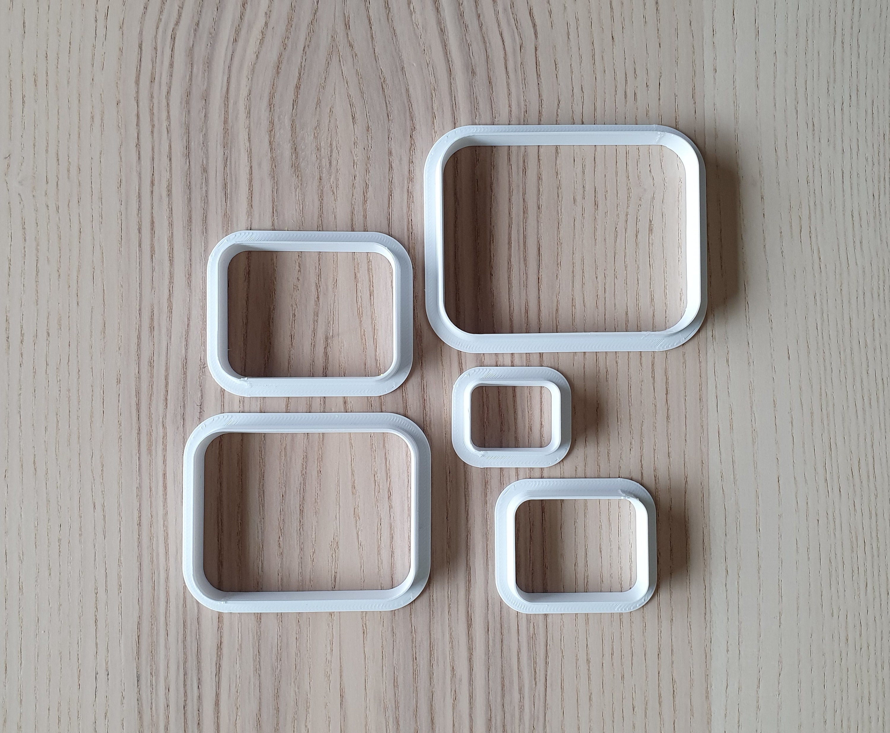 Rectangle Cookie Cutter Set With Round Corners Custom - Etsy