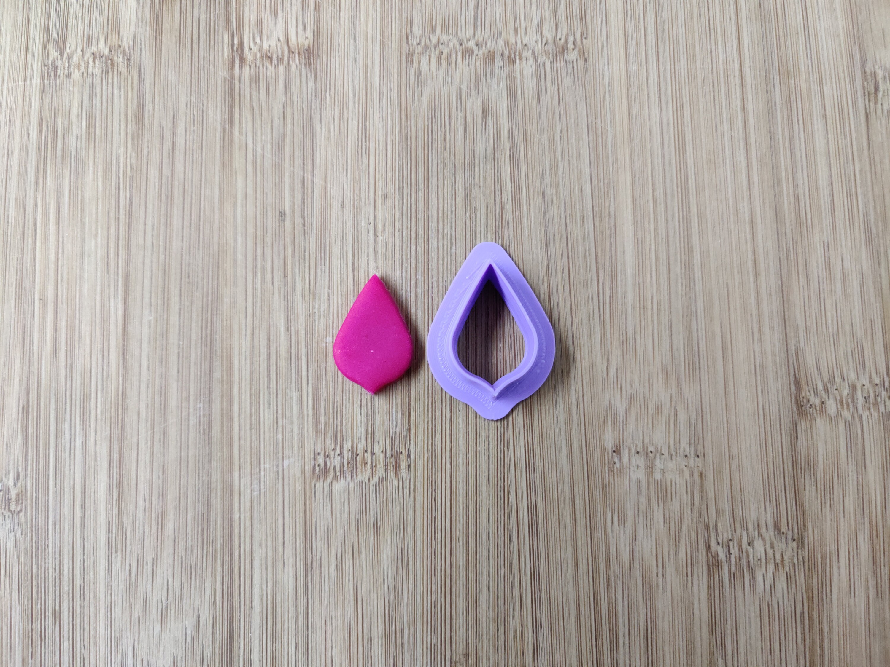 Tear Drop Curved Cookie Cutter Set #1 - Suitable for Fondant, Polymer ...