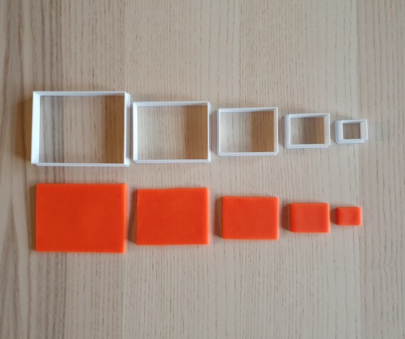Rectangle Cookie Cutter Set 4:3 Ratio Suitable for - Etsy