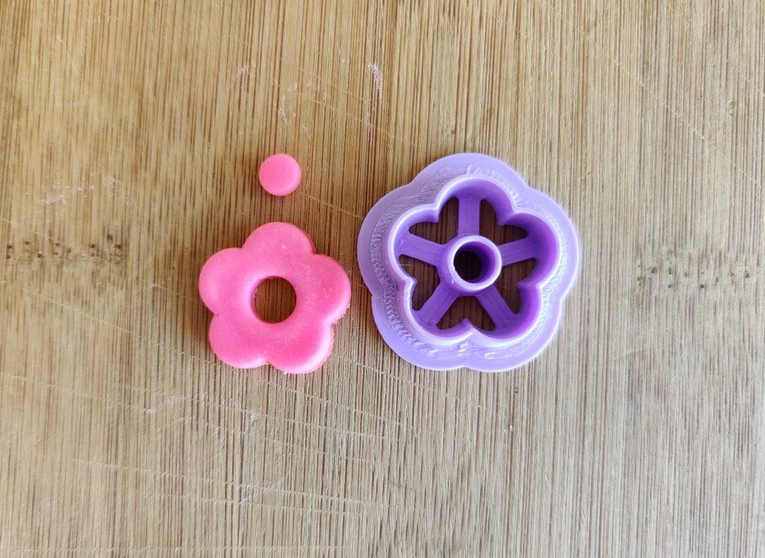Daisy Donut Cookie Cutter Set - Suitable for Fondant, Polymer Clay ...