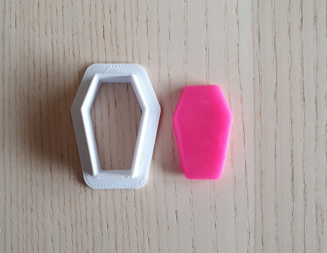 Coffin Cookie Cutter Set - Suitable for Fondant, Polymer Clay, Play Doh ...