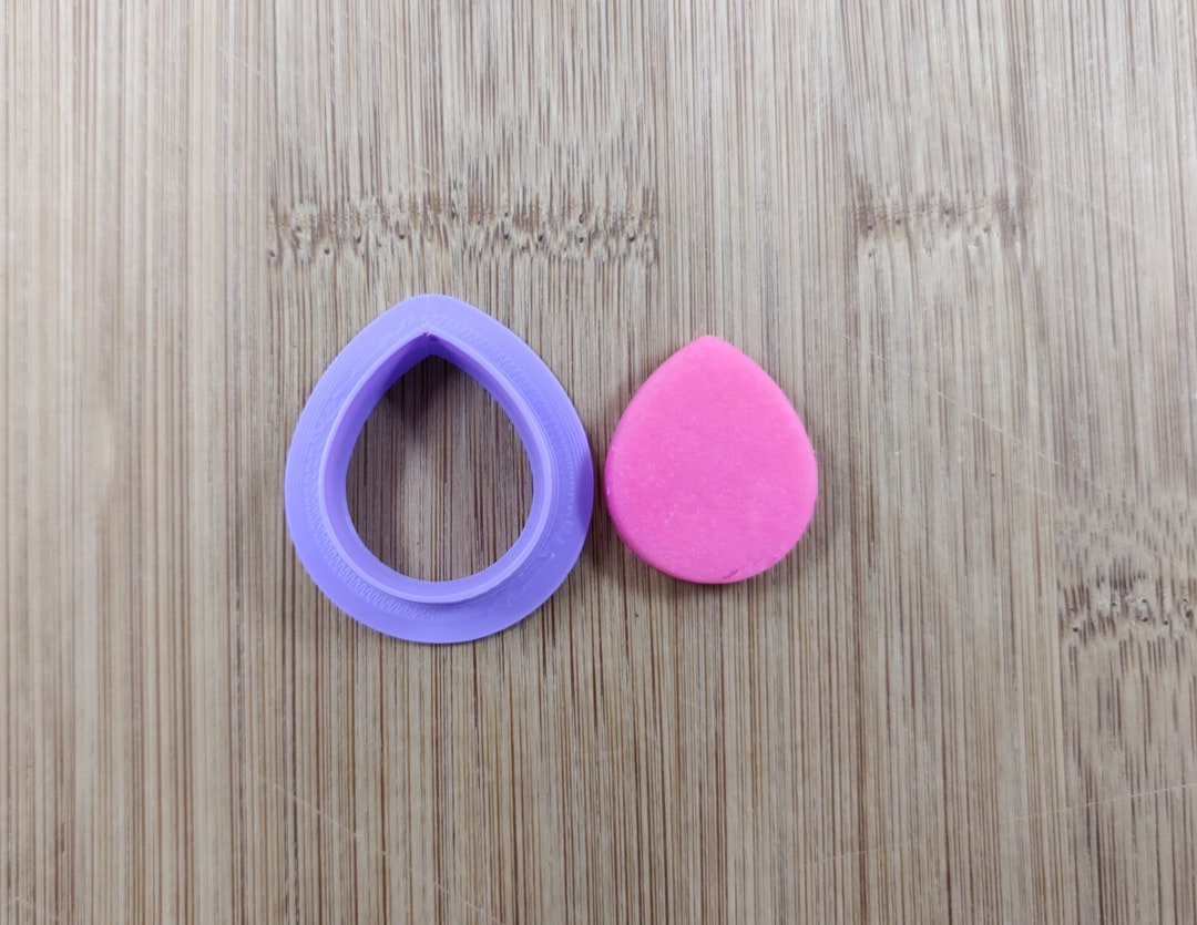 Tear Drop Fat Cookie Cutter Set #1 - Suitable for Fondant, Polymer Clay ...
