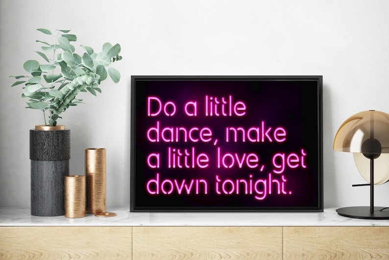 LARGE Personalised Neon Poster Customisable Neon Sign Print - Etsy