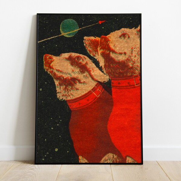 Space Dog Art - Etsy