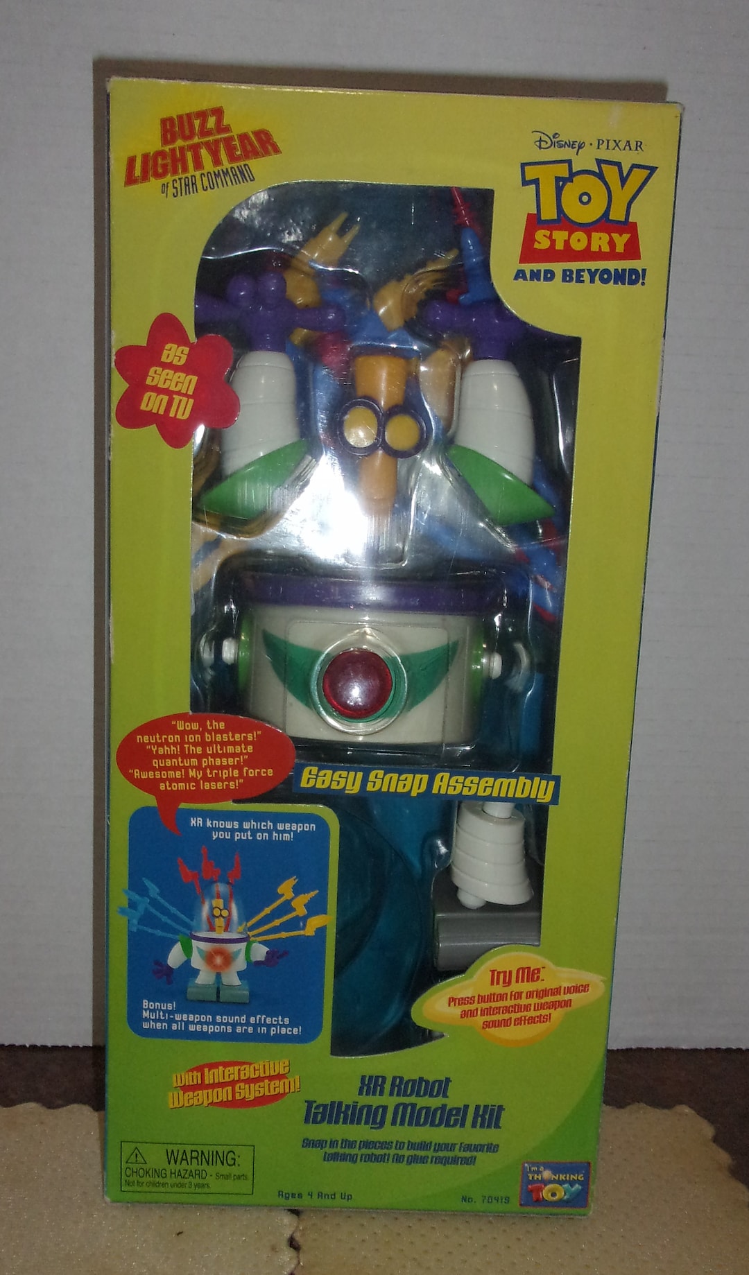 Toy Story XR Robot Talking Model Kit in Box Buzz Lightyear of Star ...