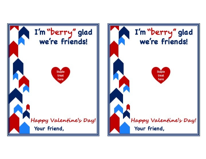 Valentine's Day Fruit Snack Classroom Card Printable Instant Download ...
