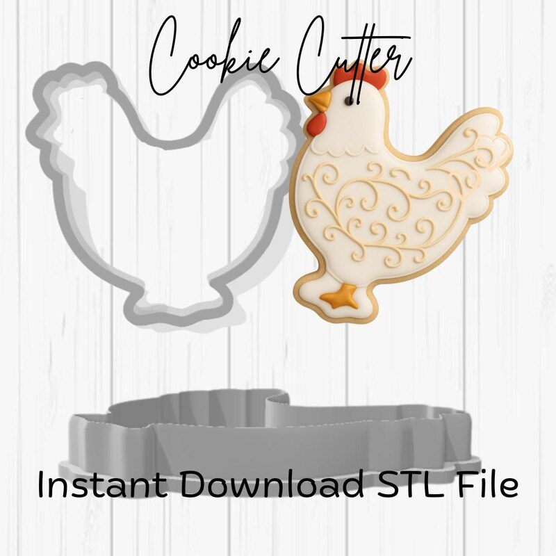 Chicken Cookie Cutter - Etsy