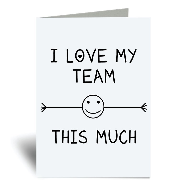 Colleague Card - I Love My Team This Much | Perfect Gift for Manager ...