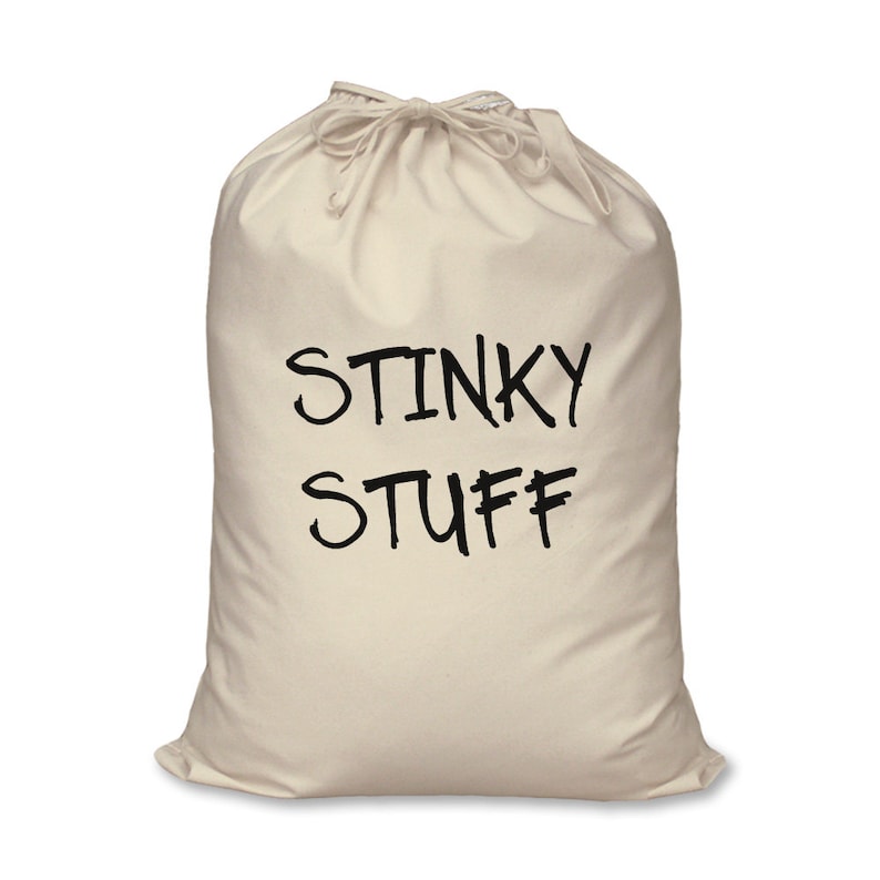 Laundry Bag Stinky Stuff Student Teenager Gift 100% Natural Cotton ...