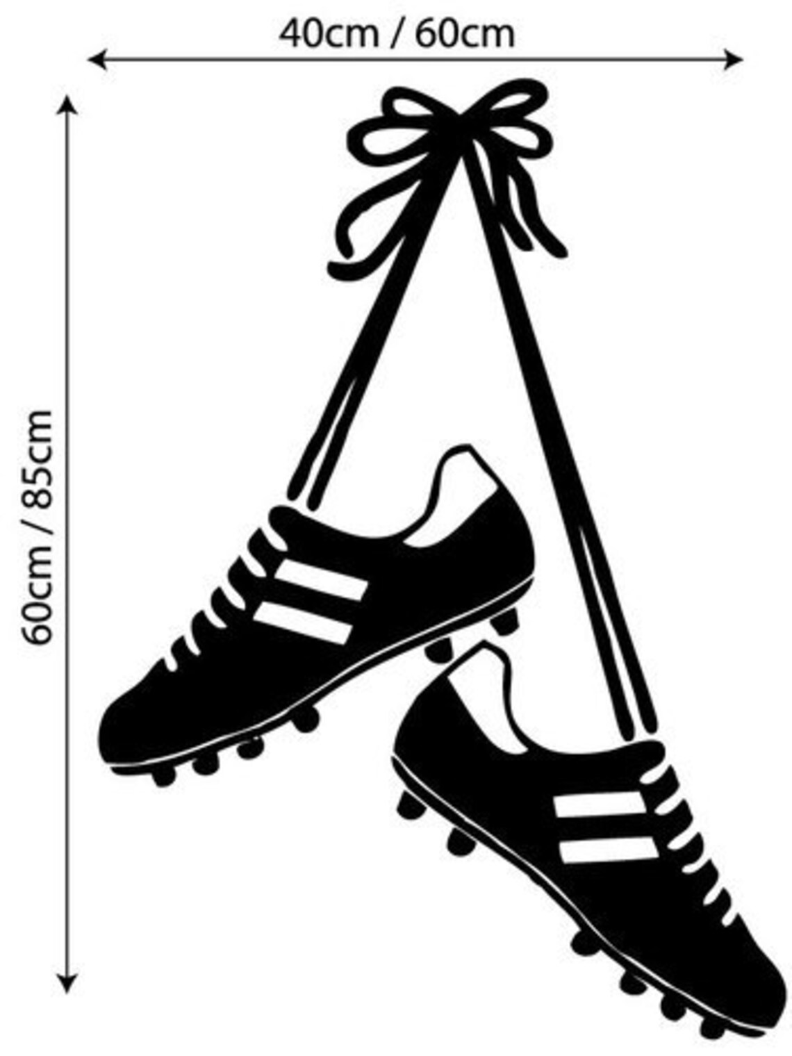 Football Boots Wall Decal Boys Bedroom Wall Sticker Footballer - Etsy