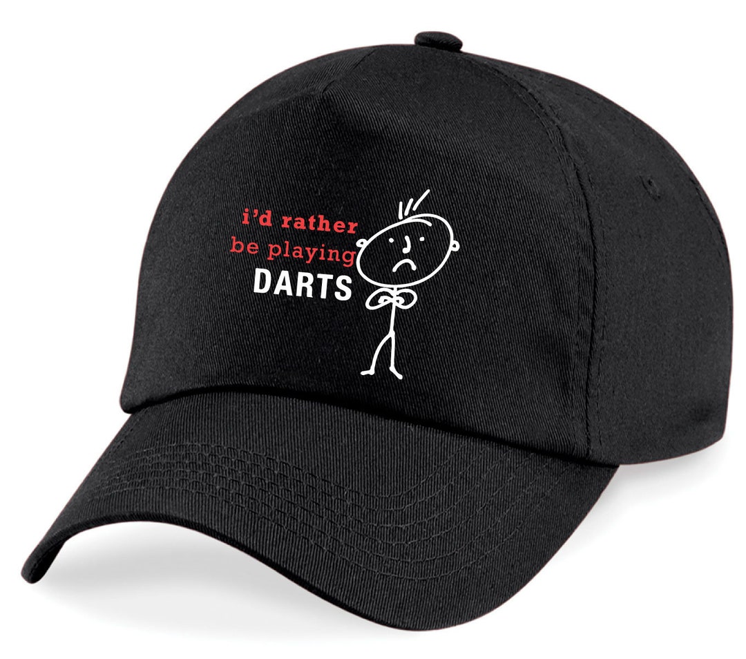 Darts Cap Men's I'd Rather Be Playing Darts Baseball Cap Fathers Day ...