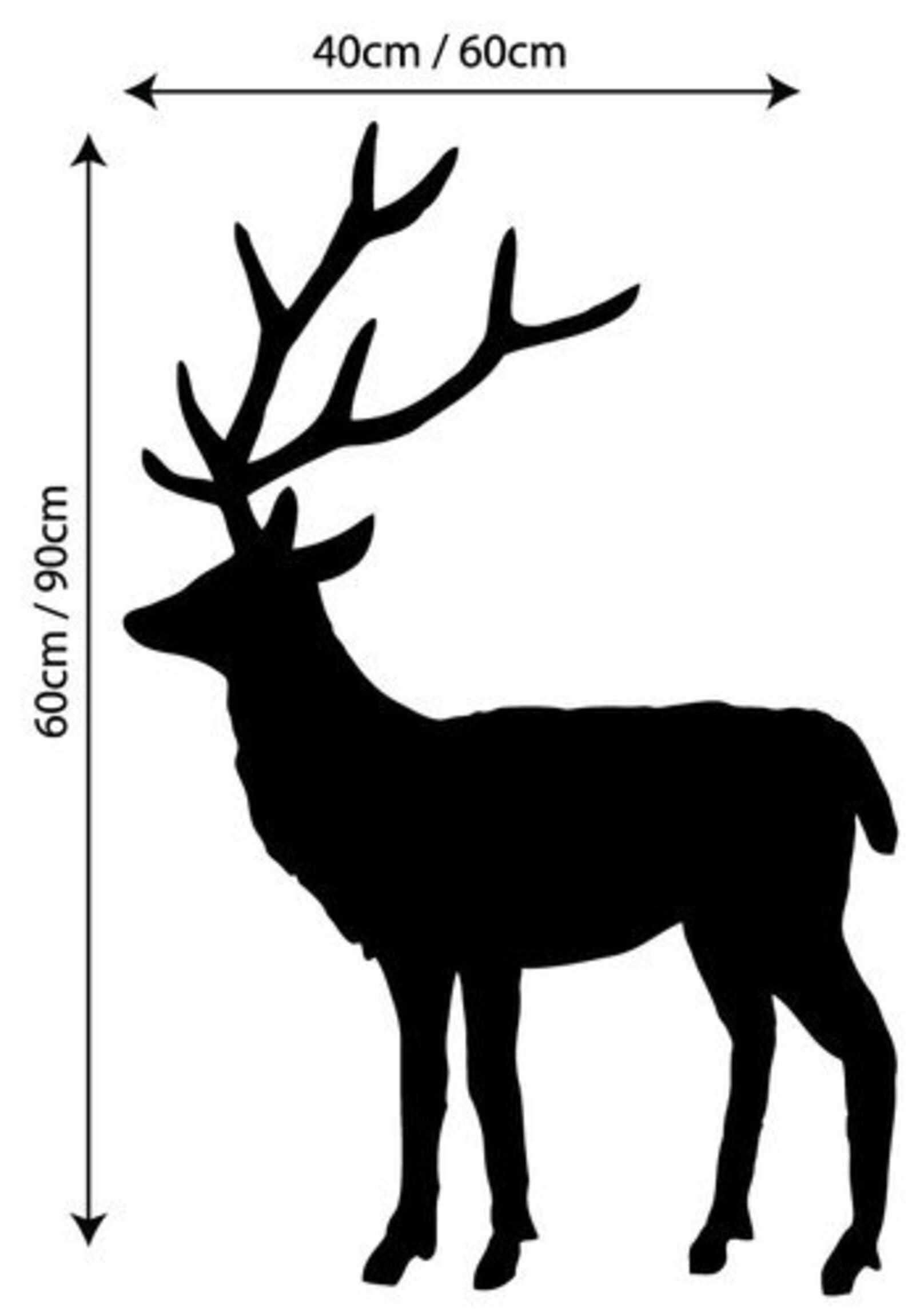 Stag Wall Decal Sticker Home Decor Animal Deer Living Room - Etsy