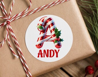 Christmas Name Labels Christmas Tags Stickers Gift Labels Santa ...