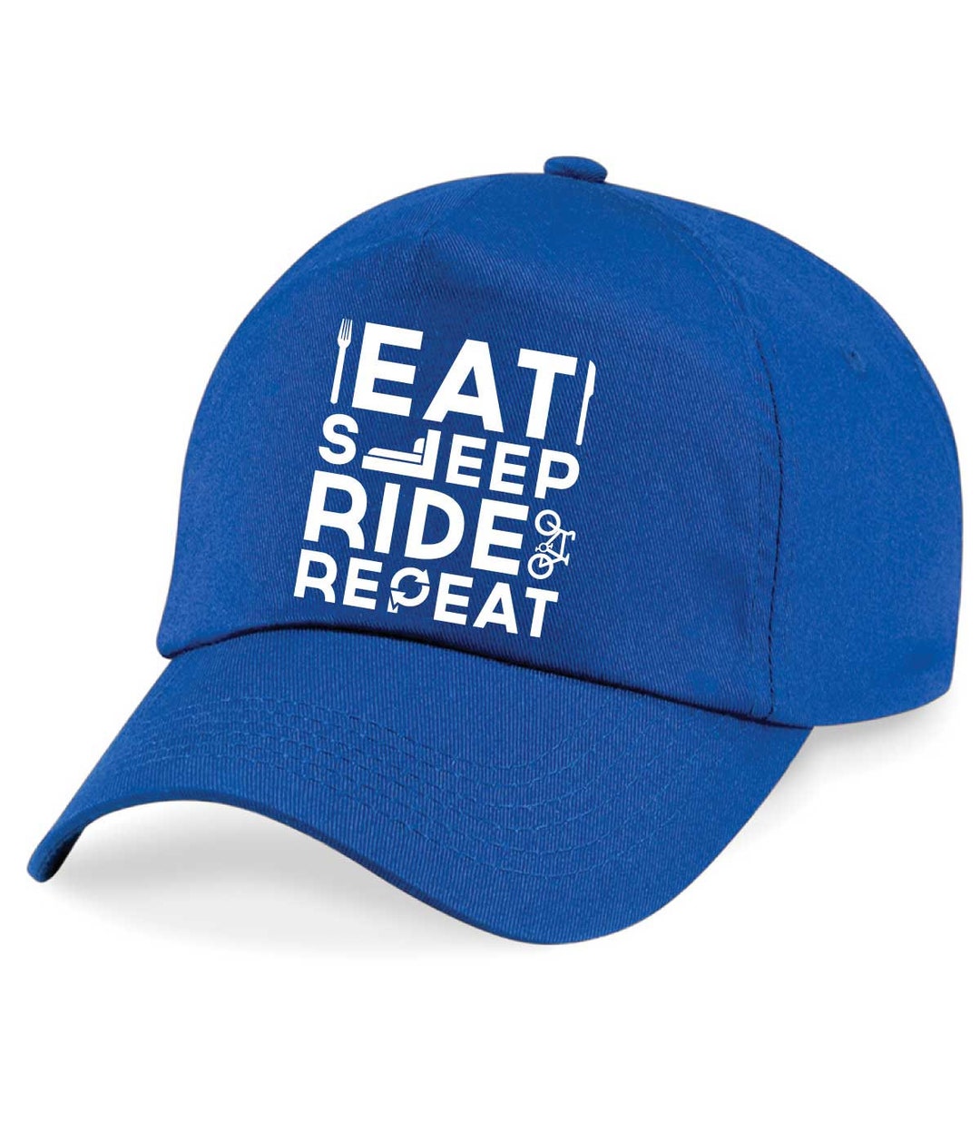 Kids Bike Baseball Cap, Eat Sleep Ride Repeat, Cycling Cap Various ...