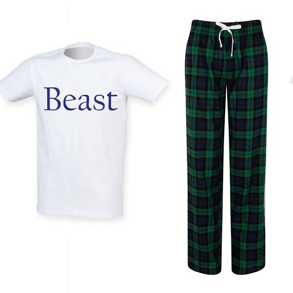 Beauty and the Beast Pjs - Etsy
