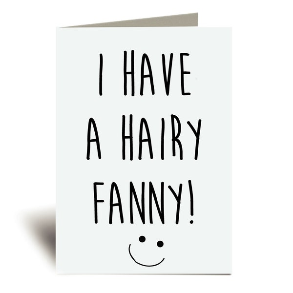 Hairy Fanny Cards - Etsy