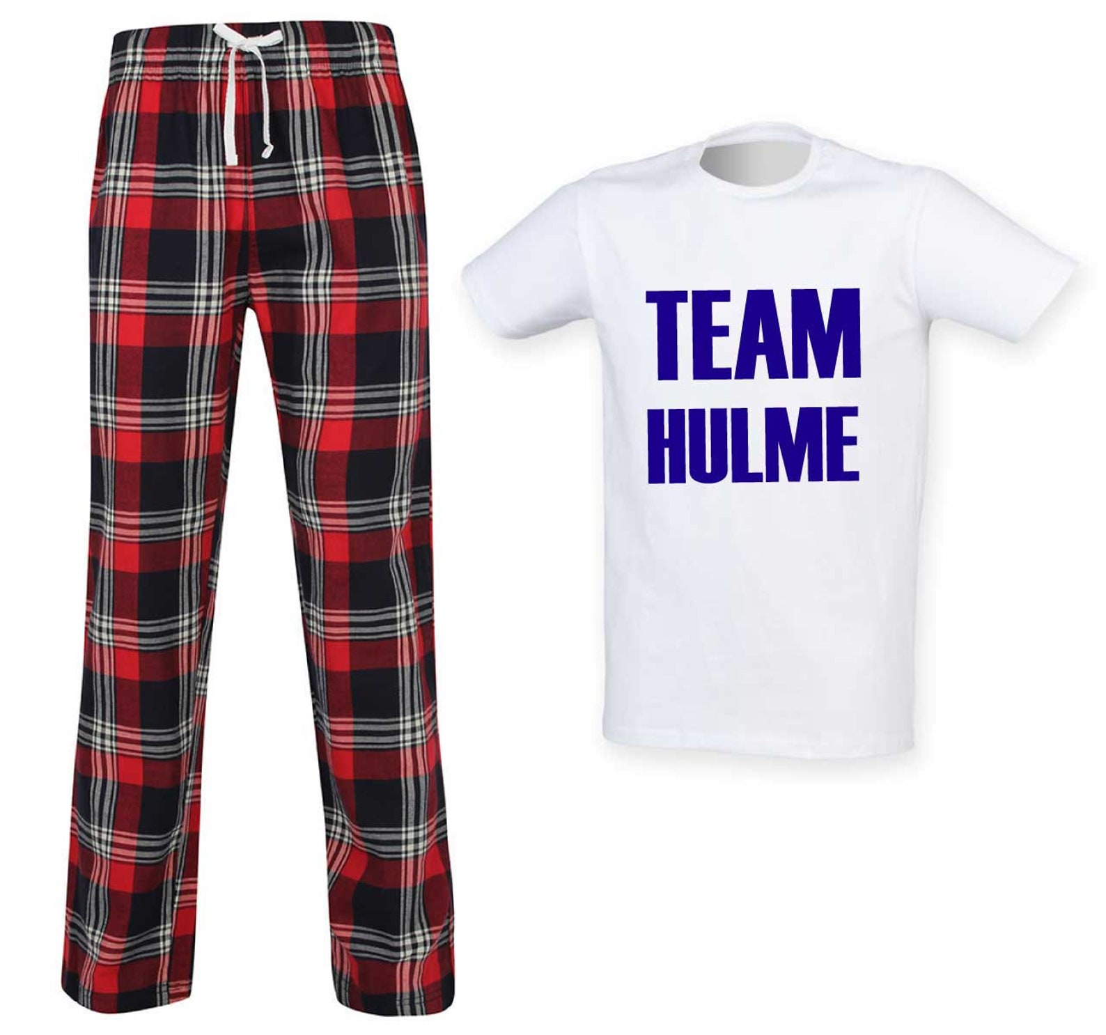 Mens Tartan Pyjamas Personalised Team Family Long Tartan Pj's - Etsy