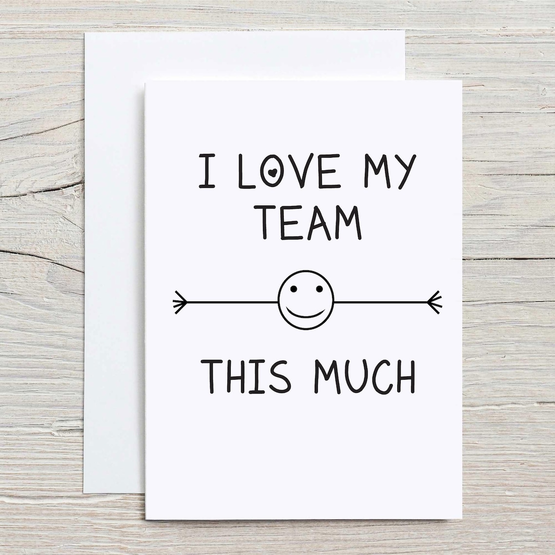 Colleague Card - I Love My Team This Much | Perfect Gift for Manager ...