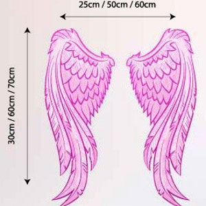 Pink Angel Wings Decal Wall Sticker Nursery Baby Room Kids Bedroom - Etsy