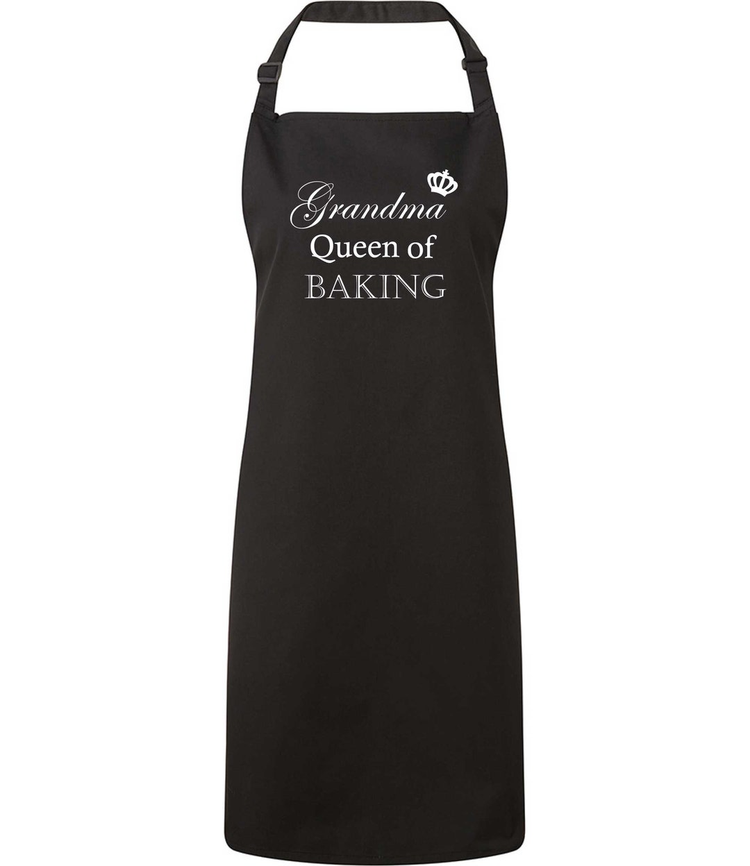Grandma Queen of Baking Black Apron - Etsy