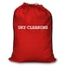 Laundry Bag Dry Cleaning 100% Cotton Available in Black Red - Etsy