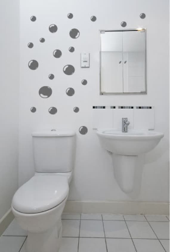 Bubble Wall Stickers Pack Of 42 Decal Bath Shower Kids Bedroom | Etsy