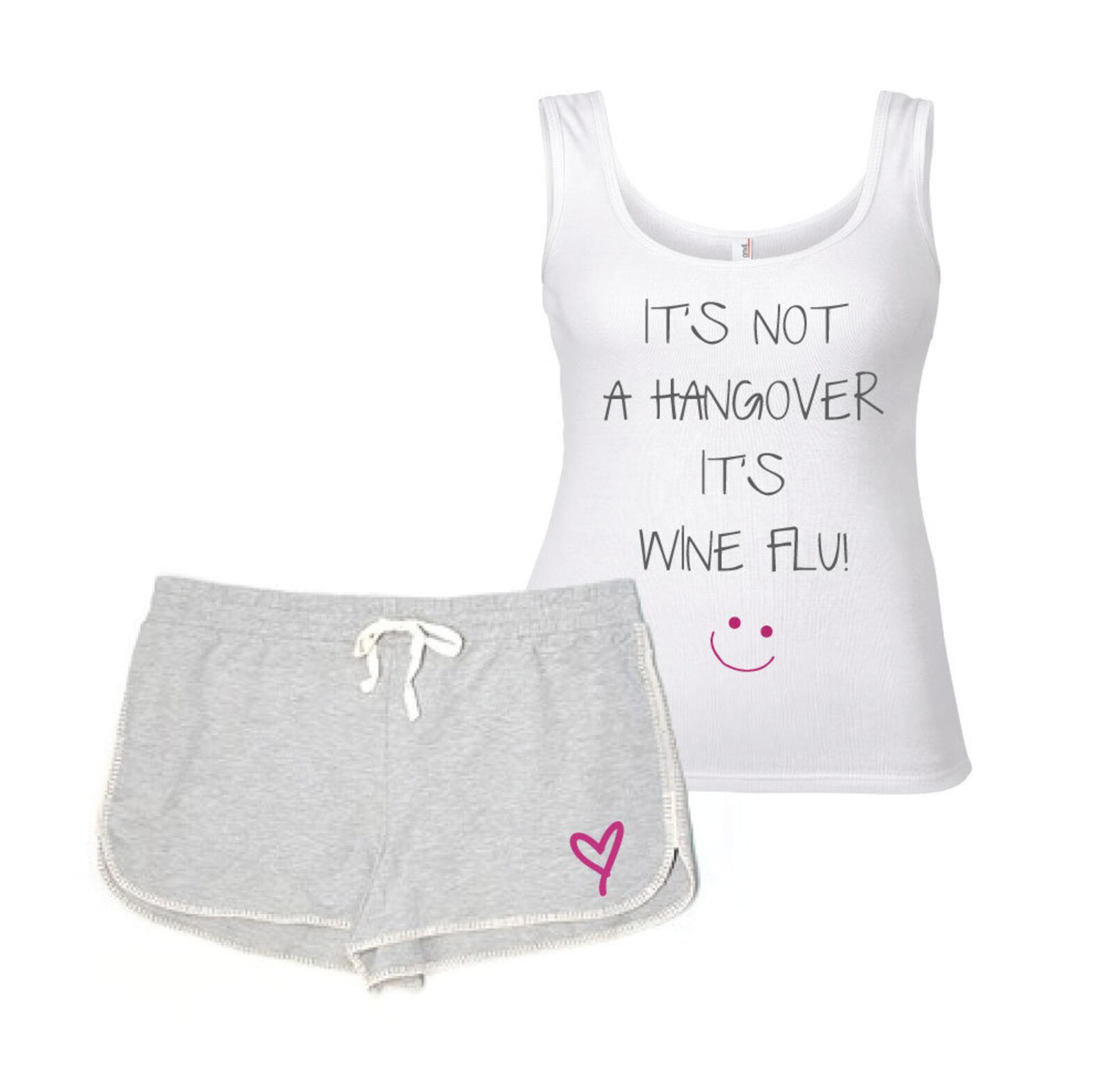 Wine Pyjamas Pj's It's Not A Hangover It's Wine - Etsy
