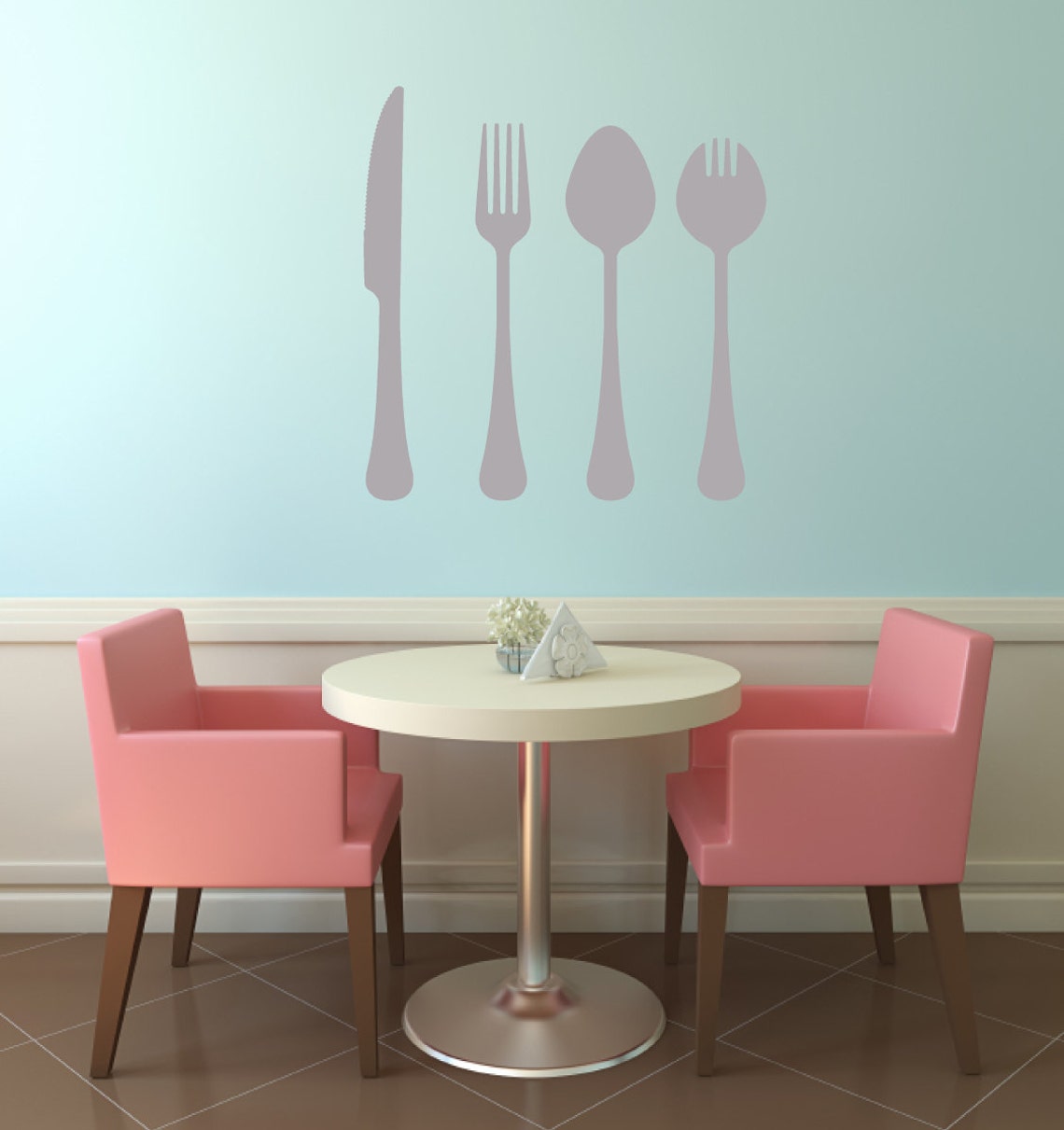 Kitchen Cutlery Wall Decal Sticker Kitchen Decorative Mural - Etsy