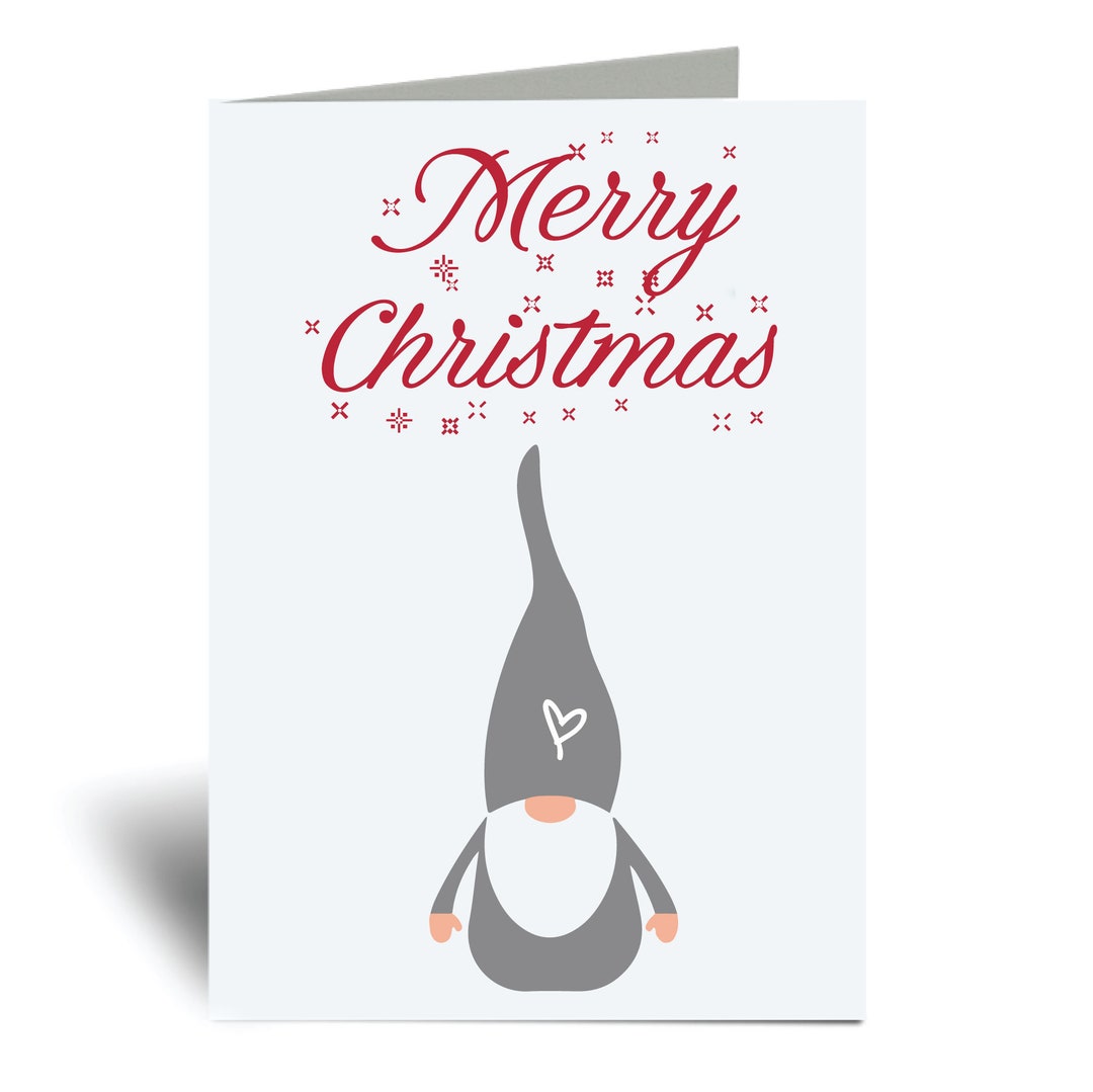 Merry Christmas Gonk Card Greeting Xmas Chrimbo Card - Etsy