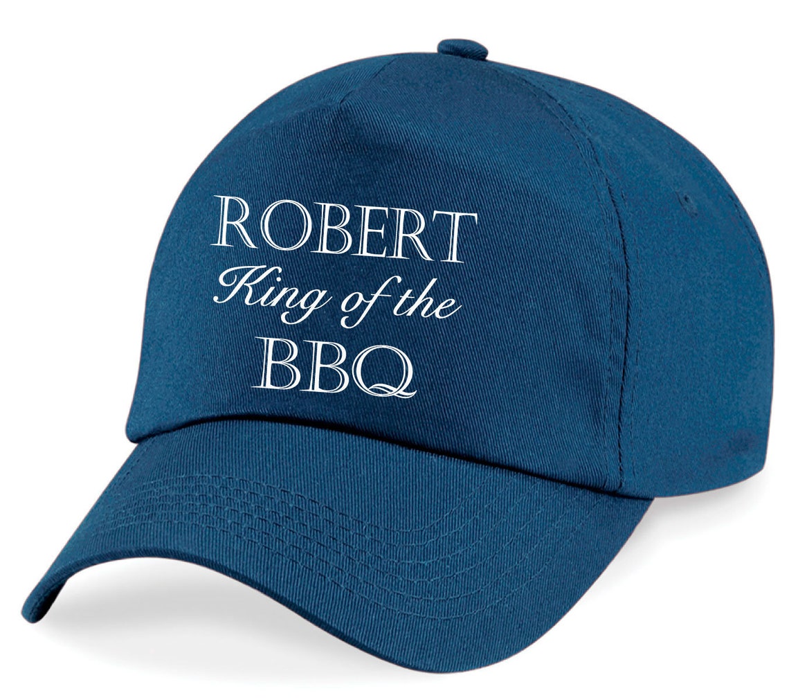 Personalised King of the BBQ Cap Fathers Day Dad Present - Etsy
