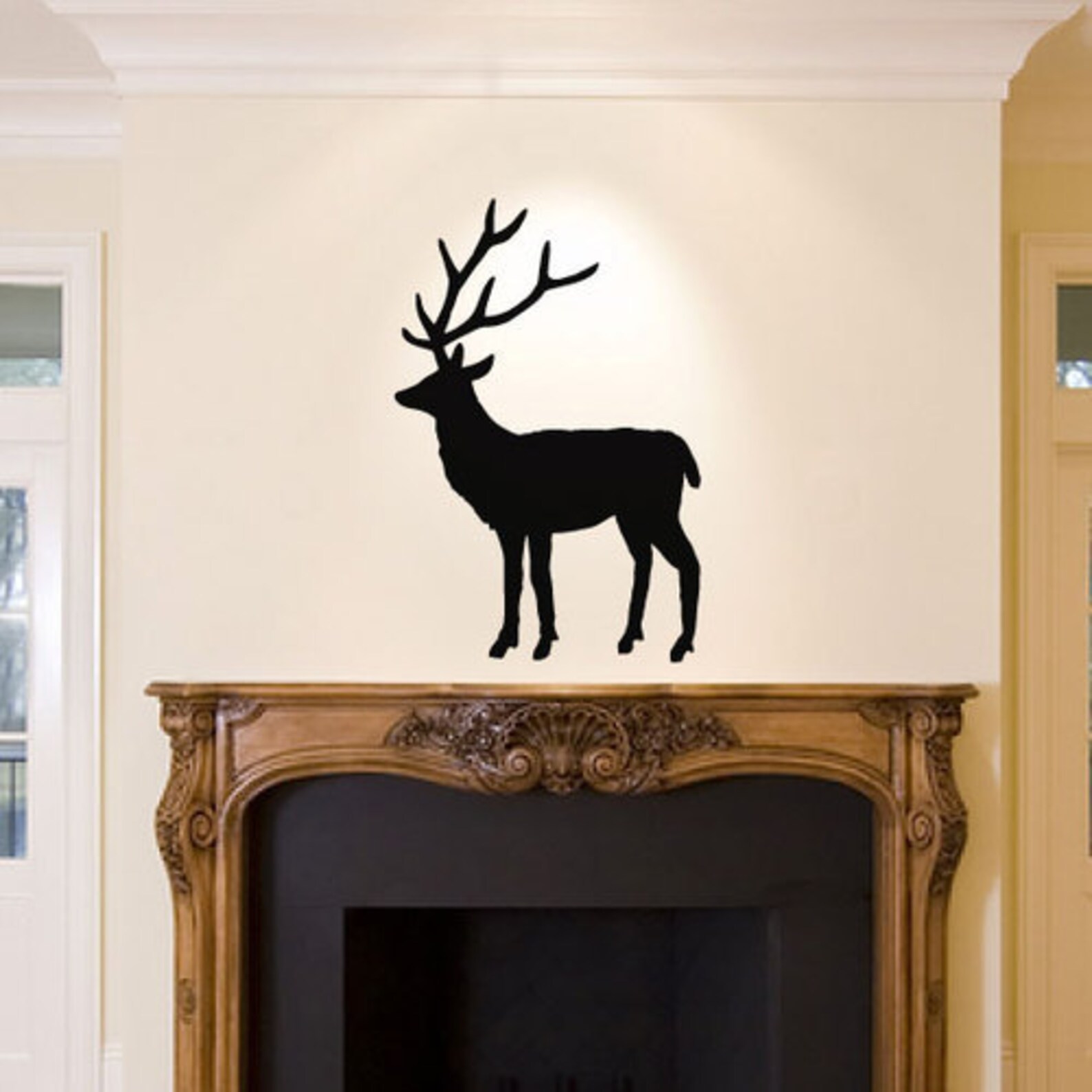 Stag Wall Decal Sticker Home Decor Animal Deer Living Room - Etsy
