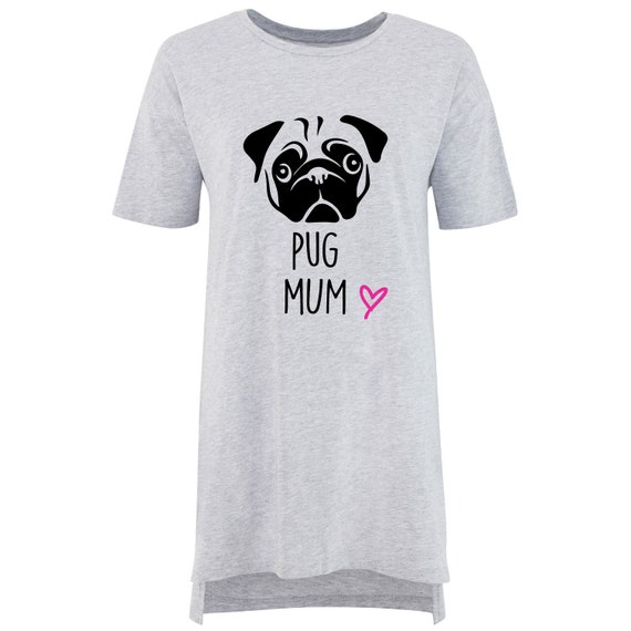 Oversized Pug Mum Nightie Mothers Day Mum Present Birthday | Etsy