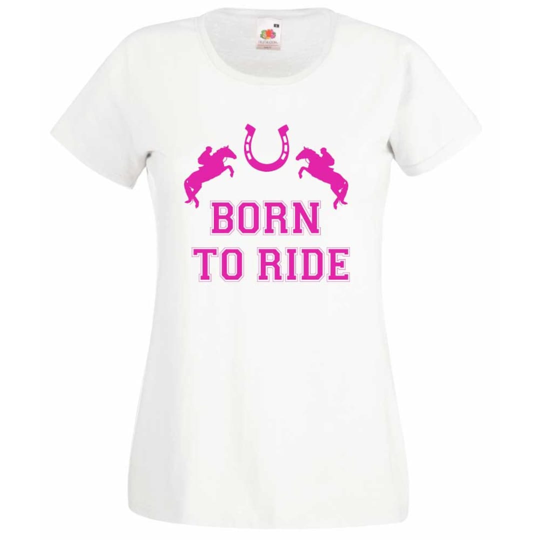 Born to Ride Ladies Horse Tshirt Top Equine Horsey Gift Clothes - Etsy