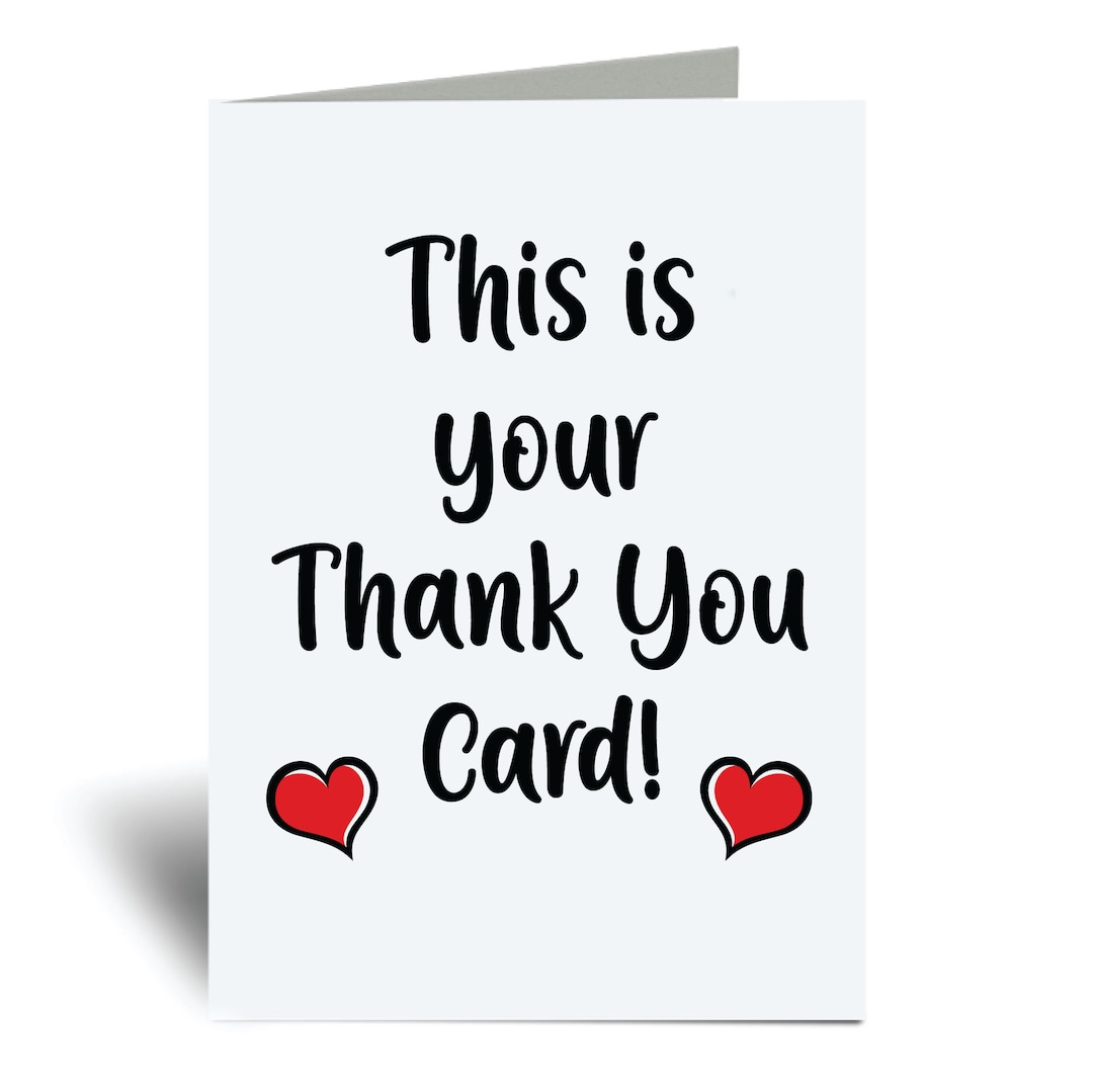 Danke Karte Dies ist Ihre Thank YouCard Lustige Grußkarte Neuheit - Etsy.de
