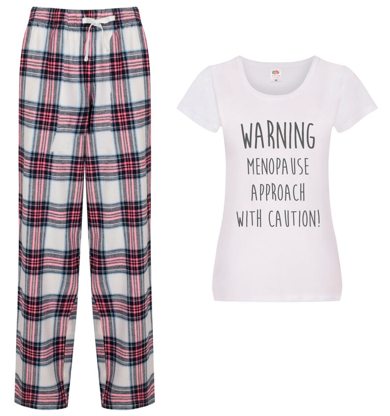 Ladies Menopause Pyjamas Warning Menopause Approach With - Etsy